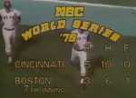 Screen Grabs from YouTube MLB Classics: Game 6, 1975 World Series ...
